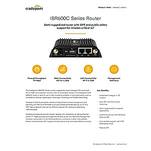 Cradlepoint IBR600C-150M-bundle 4G LTE Cat 4 w/ 3G Fallback Router