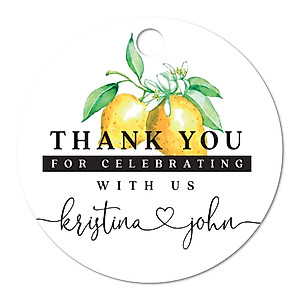 Lemon Wedding Favors Limoncello Gift Tags Wedding Gift Tags Rustic Wedding Botanic Wedding Thank You For Tags Personalized Wedding Gift Tag