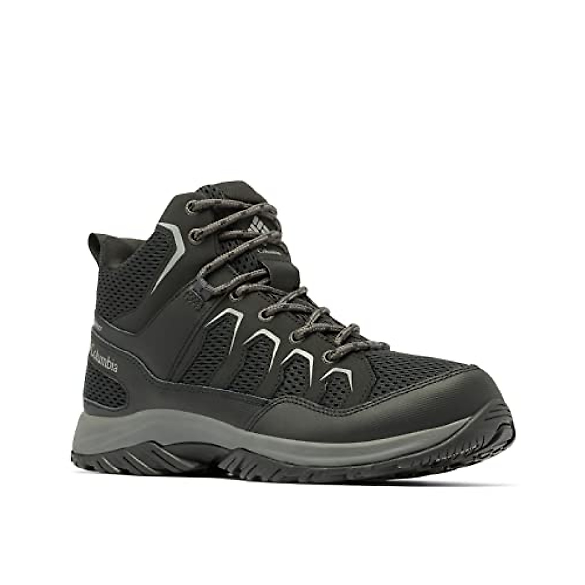 Columbia Men's Granite Trail Mid Waterproof, Black/Titanium Grey Steel, 10