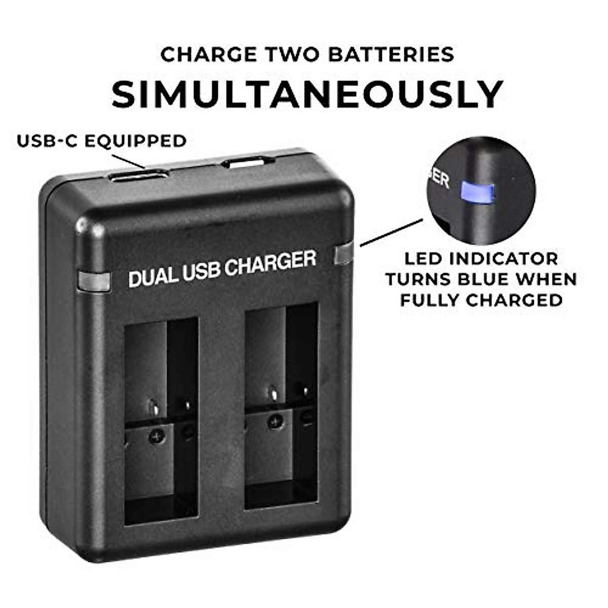 GoPro HERO8 Black with Deluxe Accessory Bundle – Includes: SanDisk Extreme 32GB microSDHC Memory Card, Spare Battery, Dual Battery Charger, Underwater Housing, LED Light & Much More