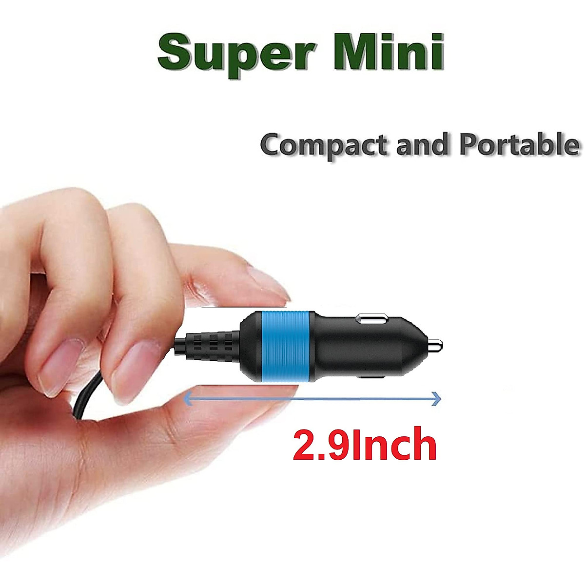 Jackery Charging Cord,12V Cigarette Lighter toDC8mm Connector Car Charger Power Adapter Fits Portable Power Station Solar Generator Mobile Lithium Battery Pack DVD Player Car DVR