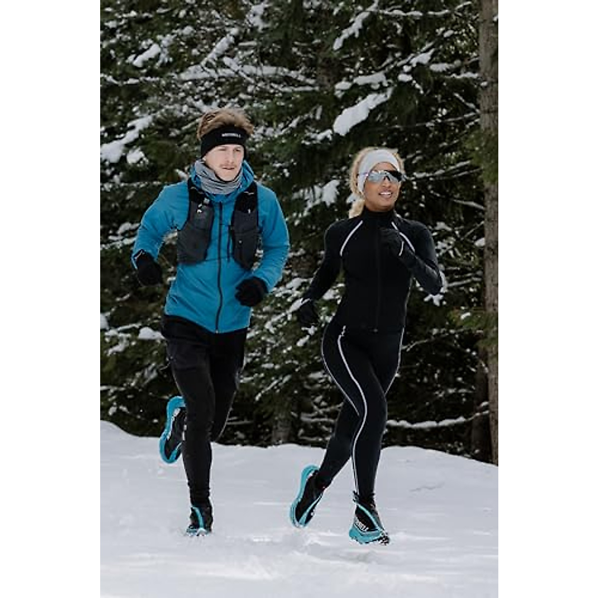 Merrell Men's and Women's Zoned Cushioned Wool Hiking Ankle Socks-Breathable Arch Support, Black, Medium-Large