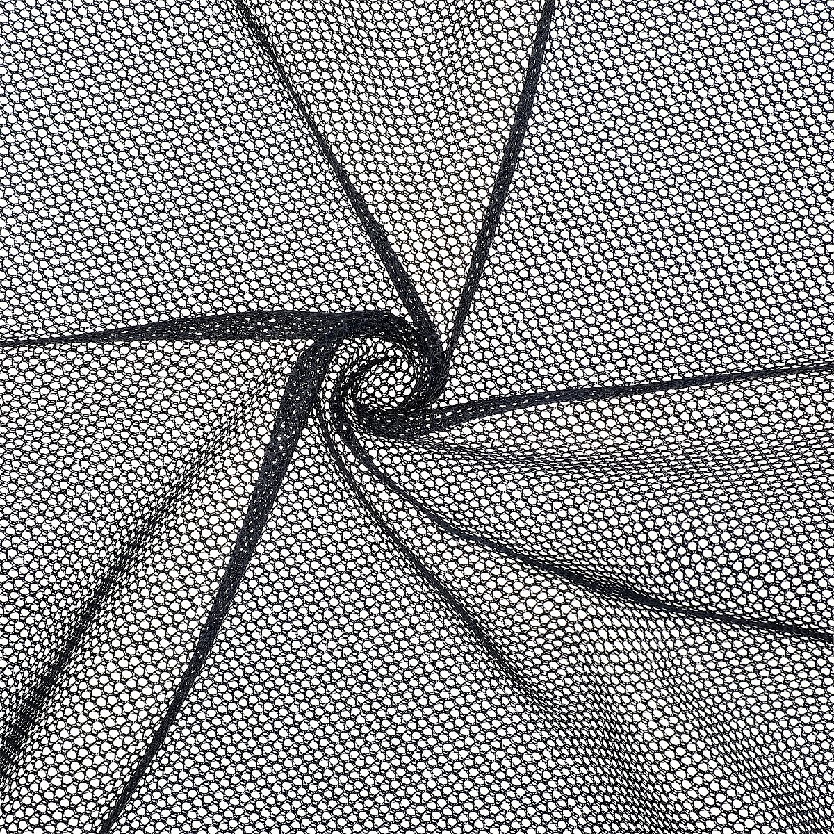62 x 59-inch Slightly Stretchy Soft Mesh Black Mesh Fabric Netting Mesh Fabric Netting for Backpack Pocket and Straps, Netting Bag Shopping Bag, Netting Clothes and Sewing Projects