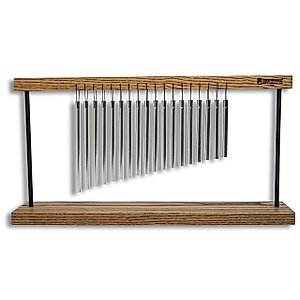 Treeworks Chimes Medium Top Bar Chime — Made in U.S.A. — for Percussion Tables, Desks, Classroom Music, Meditation or Yoga, Includes Tennessee Hardwood Stand, inch (TRE9t)