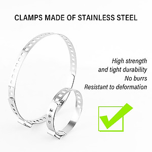 10PCS CV Boot Clamps Kit,Stainless Steel CV Axle Boot Clamp Tool,Adjustable CV Boot Banding Tool for Car Accessories Replacement