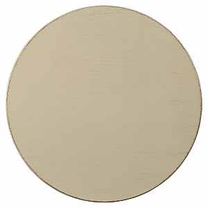 Acme Alger Round Wooden End Table in White