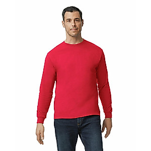 Gildan Heavy Cotton Long Sleeve T-Shirt, Style G5400, 2-Pack, Red, X-Large