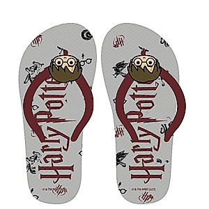 CERDÁ LIFE'S LITTLE MOMENTS - Children's Flip Flop for Unisex Printed with Harry Potter and extra grip on the heel Summer EVA Rubber Sole - Official Warner Bros License, grey, 33 EU