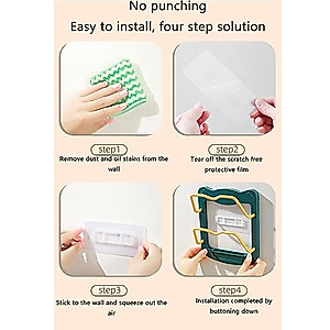 Lid and Spoon Rest,Pan Pot Cover Lid Rack Stand Organizer,No Drilling Adhesive Pot Pan Lid Holder 2-layer Storage Rack Wall Mount Pot Cover Organizer, for Kitchen Cabinet Door (White)