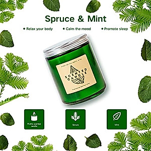 LA BELLEFÉE Bath Bombs & Scented Candles Set, Large Jar Aromatherapy Candles for Home Scented(4 Bathbombs + 3 Candles)