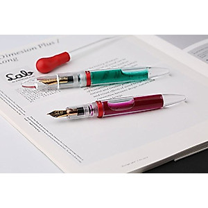 czxwyst M2 Large Ink Capacity Eyedropper Fountain Pen Eye Dropper Filling Pen Set for Collection/Business/Signature/Student/Office/Calligraphy (Fine Nib)