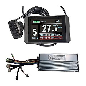 NBPOWER 48V 40A 1500W 2000W Brushless Sine Wave KT Controller with KT LCD8H Color Dsiplay,E-Bike Hub Motor Controller for Electric Bicycle Kit.