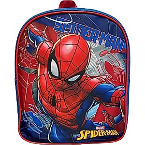 Ruz Spider-Man Toddle Boy 12 Inch Mini Backpack (Blue-Red)