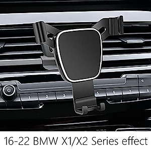 LUNQIN Car Phone Holder for 2016-2022 BMW X1 SUV sDrive28i xDrive28i and 2018-2022 X2 F48 F39 Auto Accessories Navigation Bracket Interior Decoration Mobile Cell Phone Mount