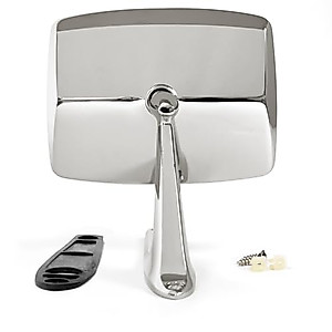 Outside Mirror Chrome Driver or Passenger Side For 1966-1979 Ford F-100 Pickup Truck