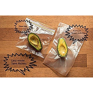 Nutri-Lock Vacuum Sealer Bags, 50 Pint (6x10) & 50 Quart (8x12) & 50 Gallon (11x16) Vac Seal Bags, Commercial Grade with BPA Free, Perfect for Sous Vide and Vac Storage