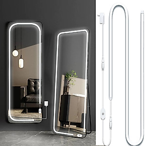 Led Vanity Mirror Lights, 13.2FT 6000k Body Lights with AC Adapter Touch Control, Makeup Lighting for Full Body Mirror/Makeup Table/Bathroom