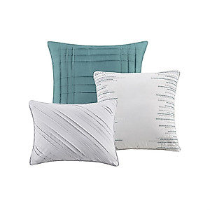 Beautyrest Polyester Printed 10-PC King Comforter Set with Teal BR9144409622-10