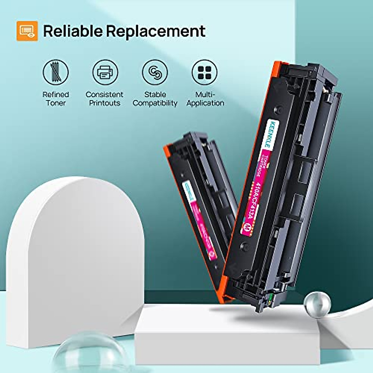 410A Toner Cartridge - M477fnw Toner Compatible Replacement for HP 410A Toner CF410A 410X to use with HP Color Laserjet Pro MFP M477fnw M477fdw M452dn Printer(5 Pack, Black Cyan Yellow Magenta)