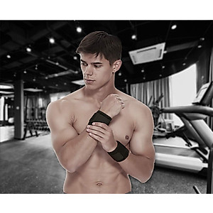 YUNYILAN 2 Pack Wrist Brace Adjustable Wrist Support Wrist Straps for Fitness Weightlifting, Tendonitis, Carpal Tunnel Arthritis, Wrist Wraps Wrist Pain Relief Highly Elastic (Black)