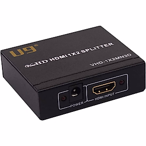 ViewHD 2 Port 1x2 Powered HDMI 1 in 2 Out Mini Splitter for 1080P & 3D | Model: VHD-1X2MN3D