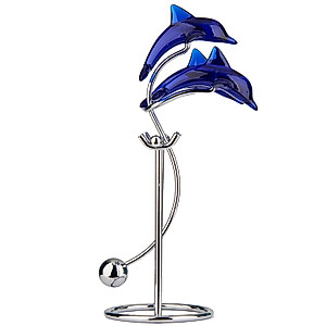 Sunnytech Dolphins Kinetic Art Balancing Decompression Toy Decompressive Science Psychology Home Office Decor Desk Decor Toy (WJ124 HL05 Dolphins Toy)