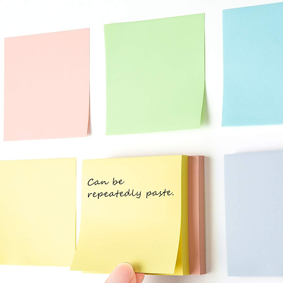 8 Pads Pop Up Sticky Notes 3x3 Refills Pastel Colors Self-Stick Notes Pads Super Adhesive Sticky Notes Great Value Pack