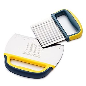2 PCS soap cutter- Stainless Steel Wavy & Straight Soap Mold Loaf Cake Cutter, Potato Vegetable Cake Cutter Cutting Tools set