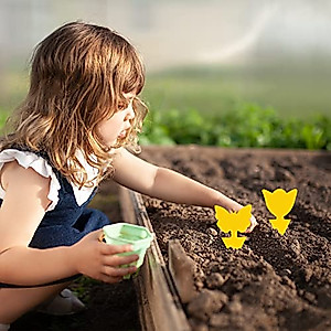 48 Pcs Sticky Traps for Fruit Fly, Whitefly, Fungus Gnat, Mosquito and Bug, Yellow Plant Sticky Insect Catcher Traps for Indoor/Outdoor/Kitchen, Non-Toxic and Odorless