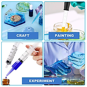 18Pcs Liquid Dropper, Silicone Candy Dropper 5Ml Droppers for Candy Molds, Clear Silicone Eye Dropper Pipettes for Kids, Gelatin Maker & Halloween Christmas Crafts Projects