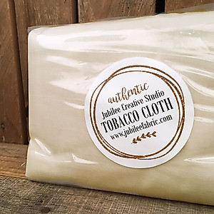 Natural Unbleached Tobacco Cloth Cotton Fabric - Lightweight for Wedding Decor by The Yard by JCS