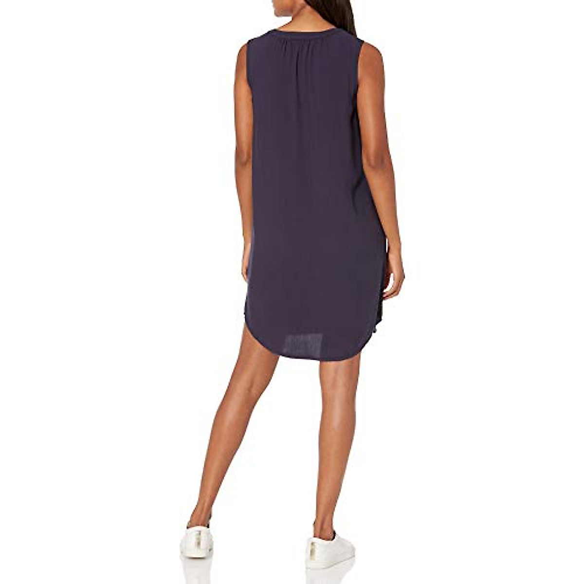 Amazon Essentials Women's Sleeveless Woven Shift Dress, Navy, XX-Large