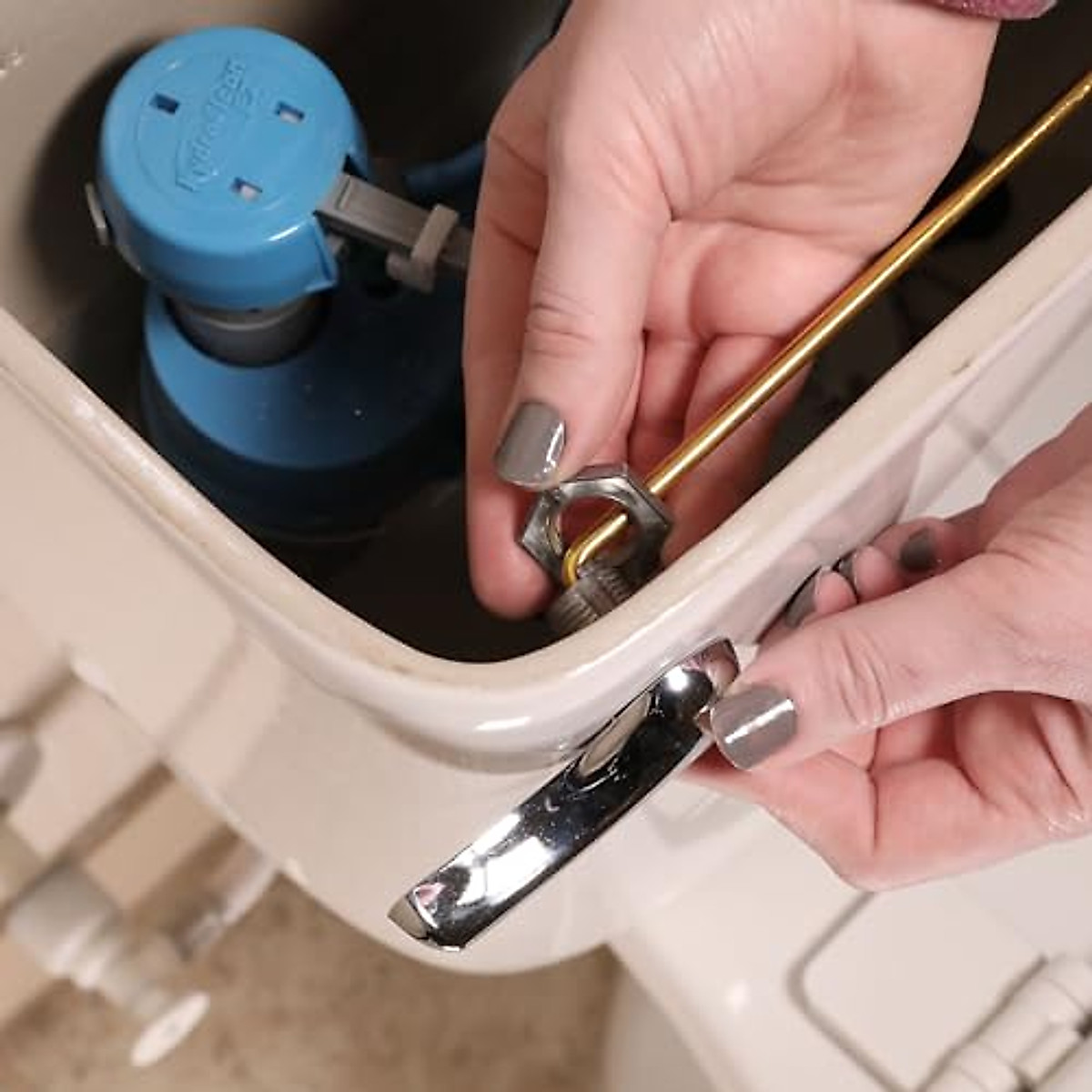 DANCO Toilet Handle Replacement, Chrome, 8 inch, 1-Pack (80806)