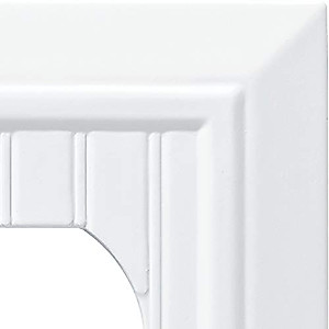 Franklin Brass W35267-PW-C Classic Beadboard Single Decorator Wall Plate, White