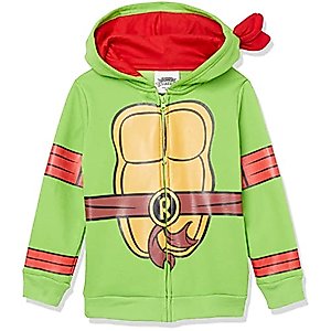 Teenage Mutant Ninja Turtles Toddler Boys' Graphic Zip-up Hoodie, Red, 3T