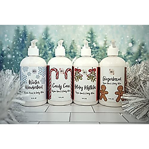 Aira All Natural Moisturizing Hand Lotion, Vegan Hand Lotion for Men and Women, Luxury Skincare for Bathroom, Christmas Gift, Holiday Lotion for Sensitive Skin, Holiday Mistletoe Scent - 12 Ounce Bottle