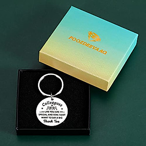 Coworker Colleagues Christmas Gifts for Her Him Women Men Keychains Thank You Coworker Birthday Valentines Office Gift for Female Male Employee Appreciation Retirement Gift for Promotion Leaving Away