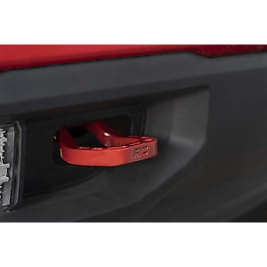Rough Country Upgraded Forged Tow Hooks (fits) 2019-2020 Chevy Silverado 1500 | Replaces OEM | Red | RS132 , Black