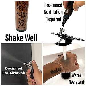 Tomb45 Beard & Lineup Enhancement Coloring + Klutch Card 2.0 (Black) | Water-proof, Shampoo-Safe, Safe on Skin (Onyx - Black)