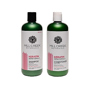 Mill Creek Botanicals Keratin Shampoo and Conditioner Bundle 14 oz