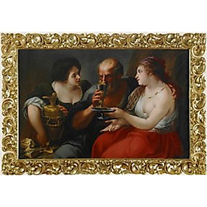 Lot and His Daughters. The Destruction of Sodom