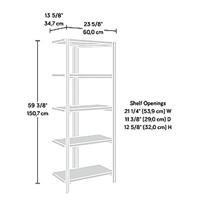 Sauder North Avenue Bookcase/ Bookshelf, Charter Oak finish