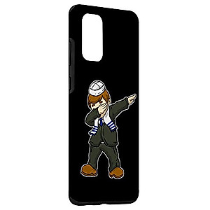 Galaxy S20+ Funny Jewish Bar Mitzvah Boy Dabbing Happy Hanukah Case