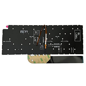 GinTai Laptops US Keyboard with Backlit Replacement for Dell Vostro 5310 5320 5410 5415/for Latitude 3320 3420 (Black)