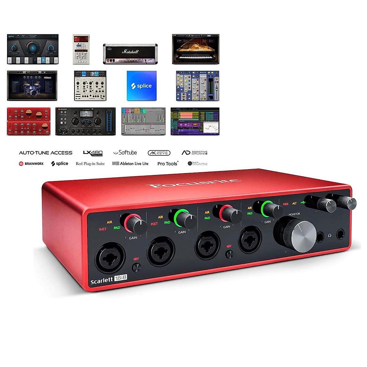 Focusrite Scarlett 18i8 3rd Gen USB Audio Interface for Recording, Producing and Engineering — High-Fidelity, Studio Quality Recording, with Transparent Playback