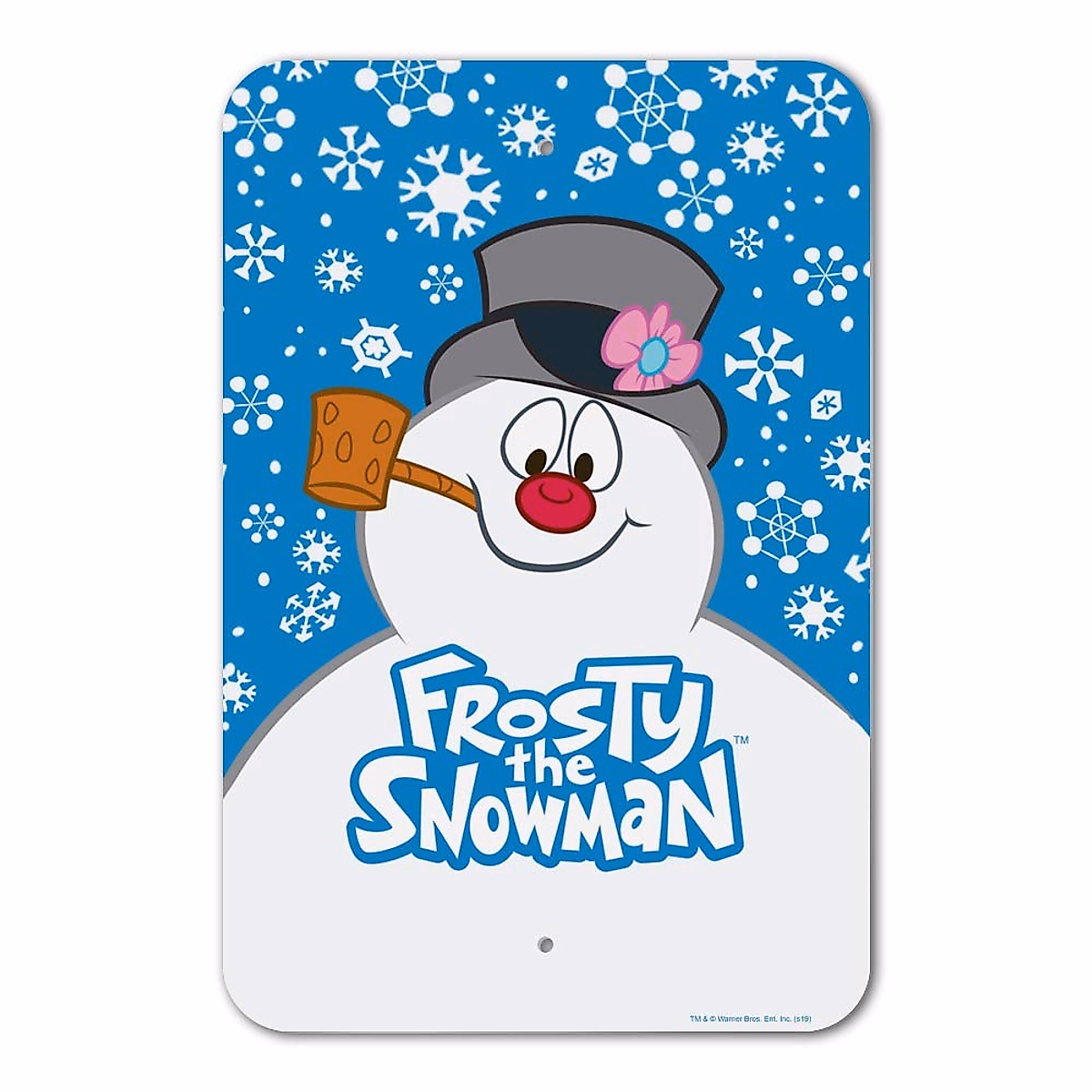 Frosty the Snowman Snowing Home Business Office Sign