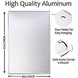 CCPARTON Pool Rules No Running No Diving No Peeing Pool Rules Metal Tin Signs Warning Signs Swimming Pool Sign Aluminum Sign Wall Decor 8x12 Inches Tin Sign for Pool Beach Garden