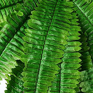 AIJUZIJIE Imitation Plants Faux Plant Artificial Boston Fern Artificial Fern Leaves Fake Grass Leaves Plant Greenery Artificial Ferns for Outdoors Home Indoor Decor