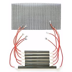 Set of 6 OEM Bulbs/Heating Elements + Filter for Models XL 1000 & GEN3 1000 Heaters and More