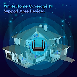 WiFi 6 Router - AX1800 Routers for Wireless Internet, Gaming Router, Internet Routers, WiFi 6 Router, Wireless Router, OFDMA, MU-MIMO, Gigabit WAN/LAN Ports, WPS, IPv6, 4K Video Streaming